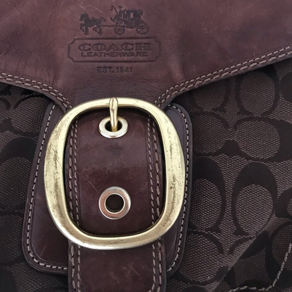 Coach | Bags | Vintage Coach Bleeker Signature Large Flap Bag | Poshmark